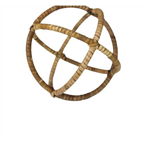 MICKLER & CO. | Accents | New Mickler Co Cayan Rattan Decor Ball In ...